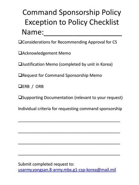 8th Army Csp We Have Been Seeing Alot Of Requests For
