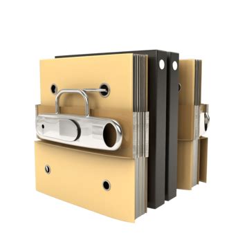 D Illustration Document Security Lock Internet Security Privacy PNG Transparent Image And