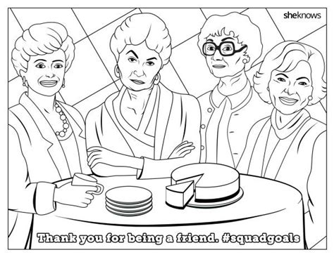 This Golden Girls Coloring Book Page Gives Us Life Yourtango