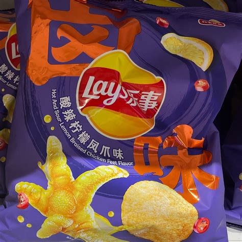 Lays Hot And Sour Lemon Braised Chicken Feet Flavor Reviews Abillion