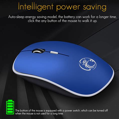 Merryso Wireless Mouse24g Noiseless Mouse With Usb Receiver Portable