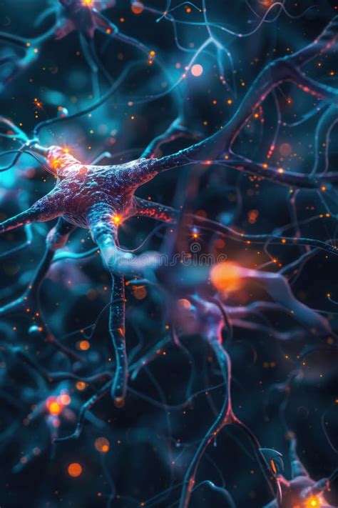 Scientific Model Of Brain Neurons Stock Illustration Illustration Of