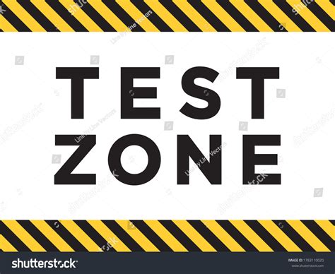 Test Zone Testing Site Sign Vector Stock Vector Royalty Free Test Zone Testing Site Sign Vector Stock Vector Royalty Free