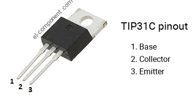 TIP31C Npn Transistor Complementary Pnp Replacement Pinout Pin