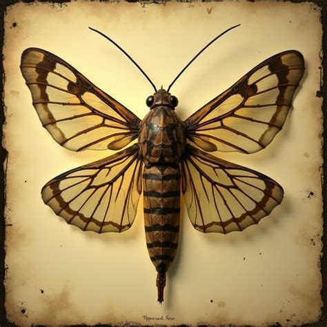 Free Vintage Moth Specimen Image Moth Entomology Specimen