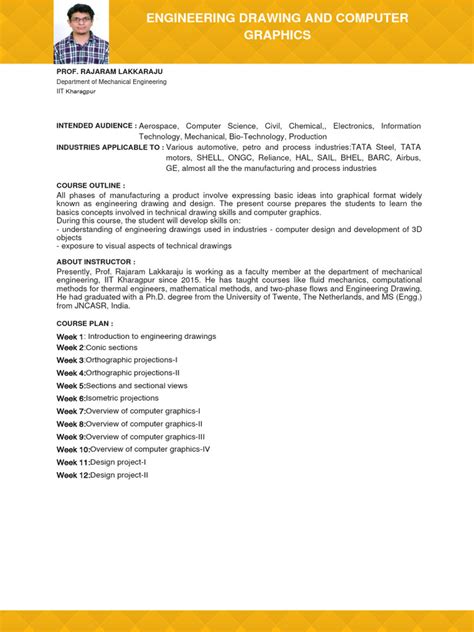 Engineering Drawing And Computer Graphics Iitkgp Pdf