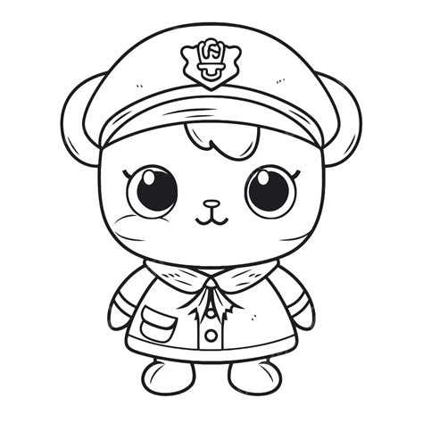 균일 한 색칠 페이지 개요 스케치 드로잉에 만화 일러스트 곰 벡터 만화 일러스트 벡터 일러스트 색칠 일러스트 Png 일러스트 및 벡터 에 대한 무료 다운로드