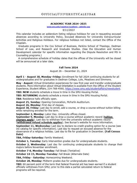 Smu Law School Calendar 2025 26 Nadia Kylie