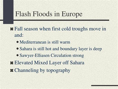 Ppt Orographic Storms And Flash Flooding In Southern Europe