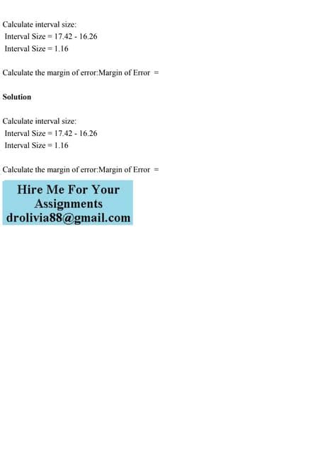 Calculate Interval Size Interval Size 17 42 16 26 Interval Pdf