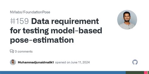 Data Requirement For Testing Model Based Pose Estimation · Issue 159