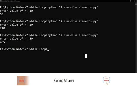 32 Program To Find Sum Of First N Nos Using While Loop In Python