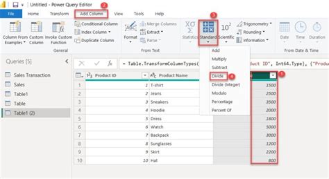 Power Bi Divide Two Columns 8 Examples