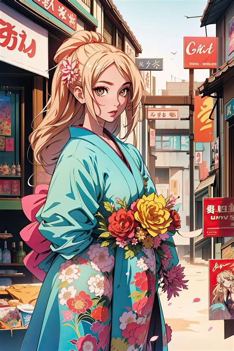 The Kimono Girl By Nephcop On Deviantart