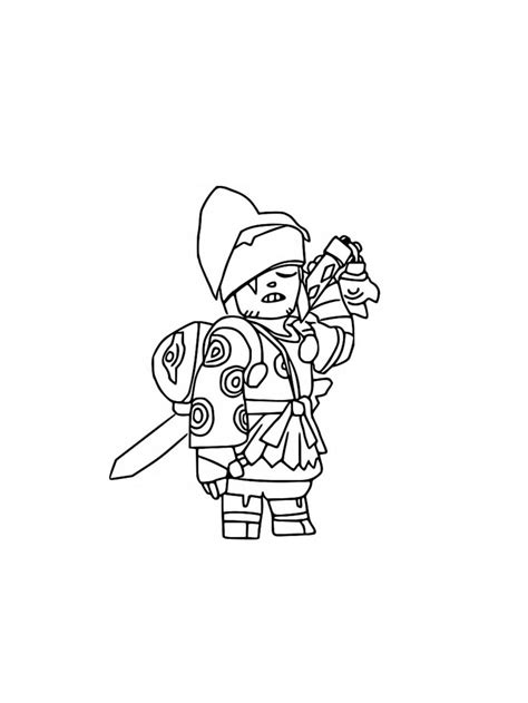 Kenji Brawl Stars Coloring Pages