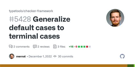 Generalize Default Cases To Terminal Cases By Mernst · Pull Request