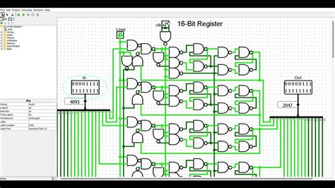 Nand2tetris 16 Bit Register From Nand Gates Youtube