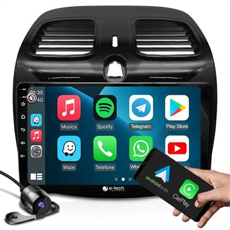 Central Multimídia 9 Polegadas 2 Din Com Carplay Android Auto Para Grand Siena Palio Sporting