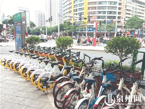 泉州中心市区又现两种共享单车 市民担忧过度投放车满为患