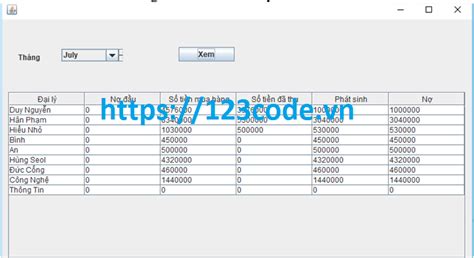 Source Code đề Tài Quản Lý đại Lý Java Full Data Và Báo Cáo