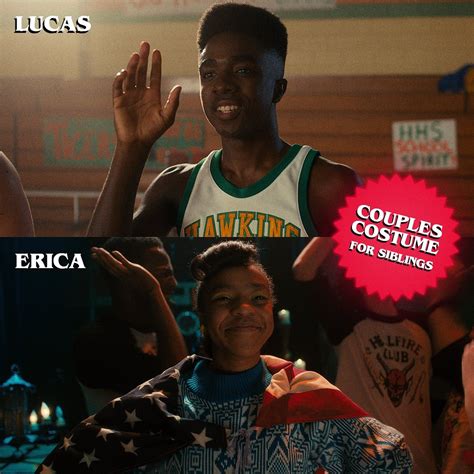 Stranger Things Couples Costumes For Siblings Lucas And Erica
