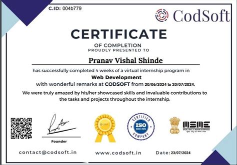 Pranav Shinde On Linkedin Internship Webdevelopment Codsoft Grateful Learningjourney