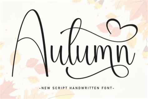 Autumn Script Typeface Download Free Font
