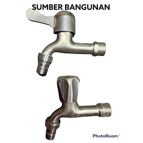 Jual KERAN AIR STAINLES KRAN AIR TEMBOK KRAN AIR 1 2 STAINLESS