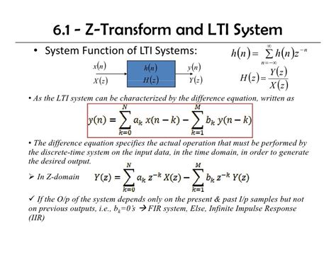 Dsp U Lec06 The Z Transform And Its Application