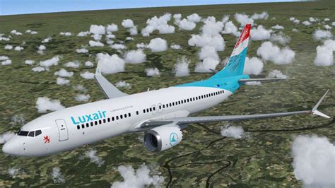 Texturas Brasileiras Luxair LX LBL Boeing MAX