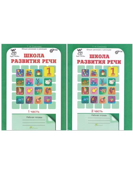 Т Н Соколова Школа развития речи 1 класс Рабочие тетради комплект 2 части Соколова Т Н
