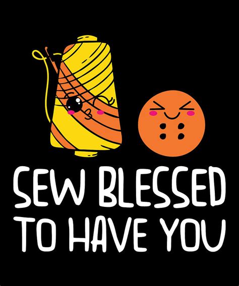 Button Thread Sibling Goals Big Brother Sister Pun Digital Art By Toms