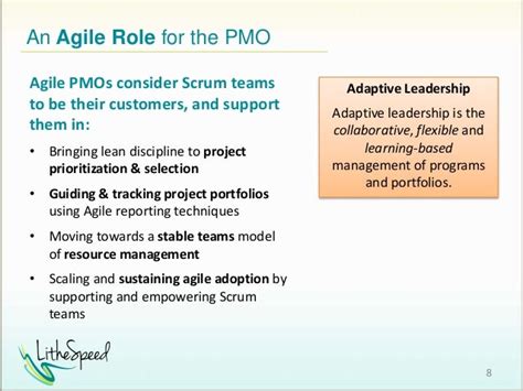 The Agile Pmo From Process Police To Adaptive Leadership