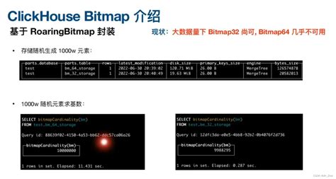 讲座BitBoosterClickHouse Bitmap 10 倍查询优化实践 clickhouse bitmap查询优化 CSDN博客