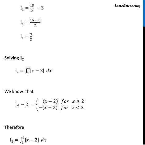 Definite Integral X 1 X 2 X 3 Dx From 1 To 4 Teachoo