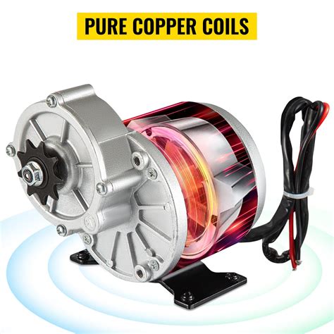 Vevor Vevor 24v Dc Brushed Electric Motor350w 3000rpm Gear Reduction