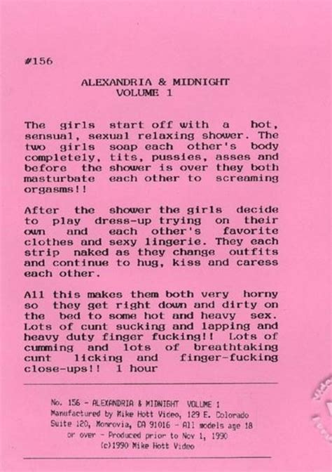 Alexandria And Midnight Volume 1 By Mike Hott Video Hotmovies