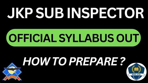 Jkpsi Official Syllabus Out Youtube