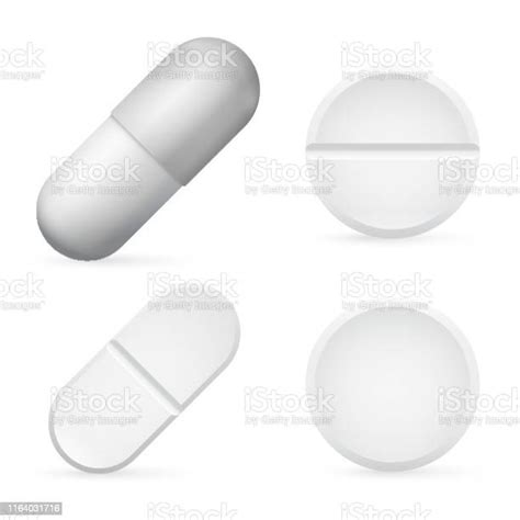 藥丸膠囊範本 3d逼真的白色醫療丸圖示設置特寫藥房治療向量向量圖形及更多一組物體圖片 一組物體 偏遠的 健保和醫療 Istock