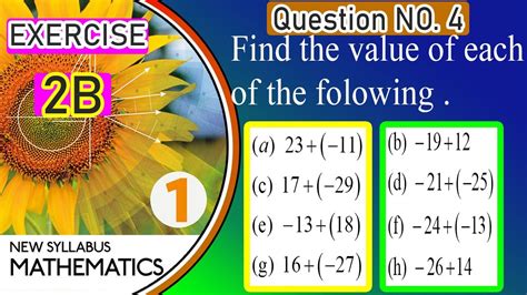 D1 Math Exercise 2B Question 4 Exercise 2B Question 4 D1 Math