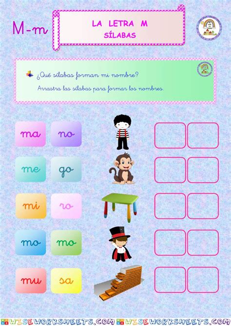 Silabas Ma Me Mi Mo Mu Online Exercise For Live Worksheets Salam
