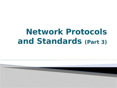 PPTX Different Protocols Work At Different Levels Of The OSI Model Here We Look At A Few Of