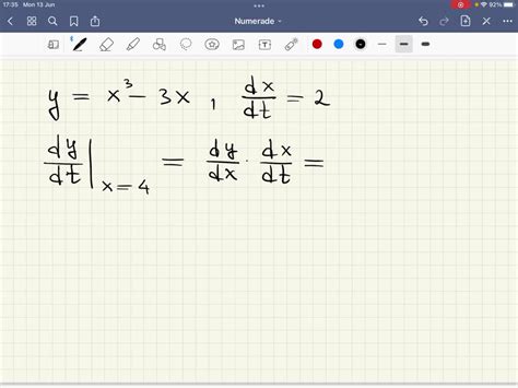 SOLVED Dy Find At X Dt 4 And D Dt 3 Dy Dt 2 If Y