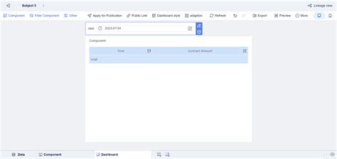 dynamically displaying data for a time period before and after filtering