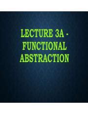 Understanding Functions in Programming: Abstraction & | Course Hero