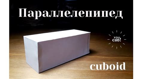 Как сделать параллелепипед из бумаги Развертка кубоида Youtube