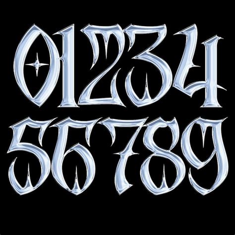 3d Silver Gothic Font Svg Png Gothic Alphabet Gothic Letters Silver