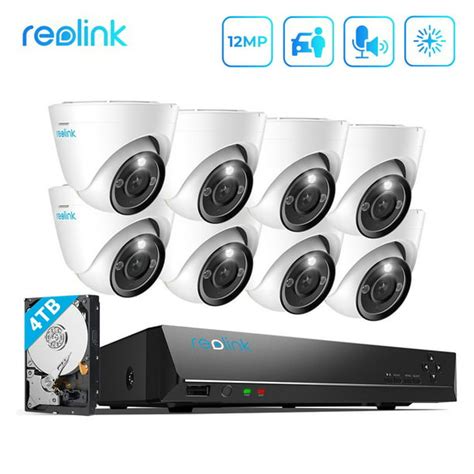 Reolink Rlk16 1200d8 A 12mp Poe Security Camera System 8pcs H265