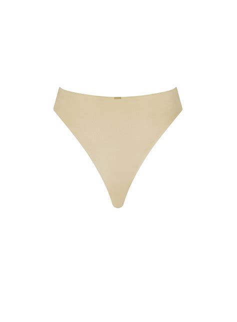 Emilia Bikini Bottom Gold Flook The Label