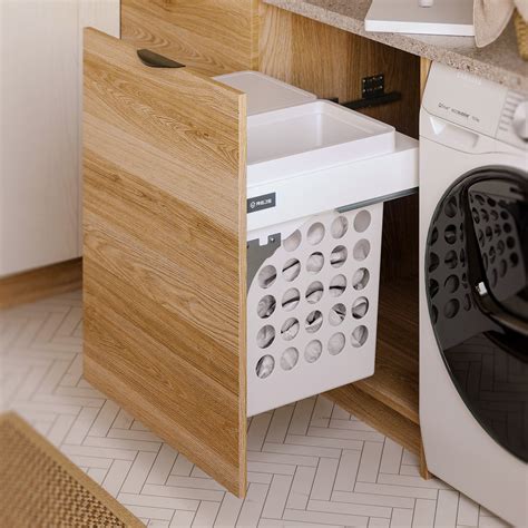 Корзина для белья 2х33 л выдвижная 600мм Аксессуары для кухни